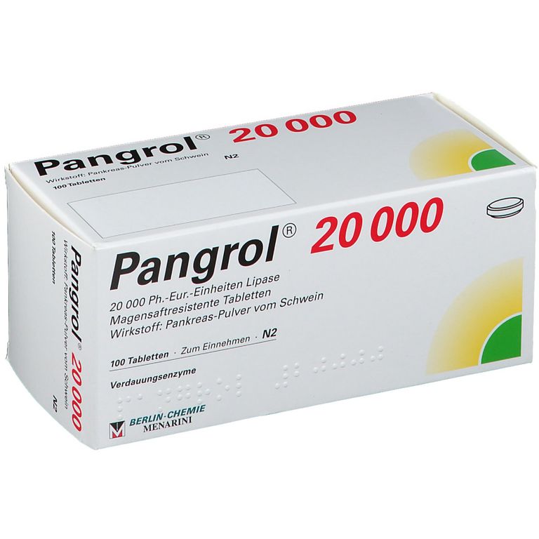 Pangrol® 20000 Filmtabletten 100 St - Shop Apotheke