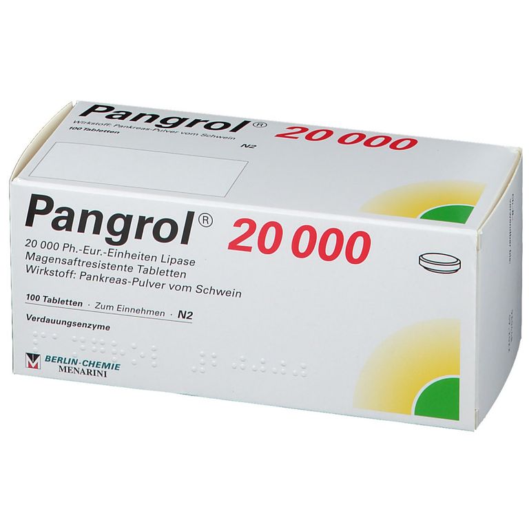 Pangrol® 20000 Filmtabletten 100 St - Shop Apotheke