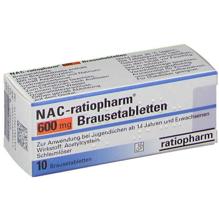 Nac ratiopharm® 600 Brausetabletten 10 St mit dem E-Rezept kaufen ...