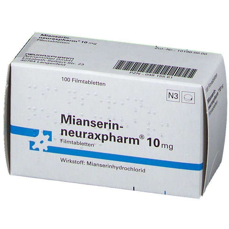 Mianserin-neuraxpharm® 10 mg 100 St mit dem E-Rezept kaufen - Shop Apotheke