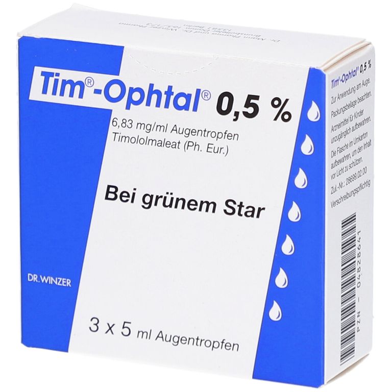 Tim®-Ophtal® 0,5 % 3x5 ml mit dem E-Rezept kaufen - Shop Apotheke