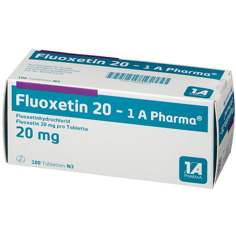 Fluoxetin 20 1A Pharma® 100 St mit dem E-Rezept kaufen - Shop Apotheke