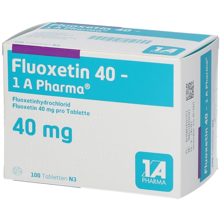 Fluoxetin 40 1A Pharma® 100 St mit dem E-Rezept kaufen - Shop Apotheke
