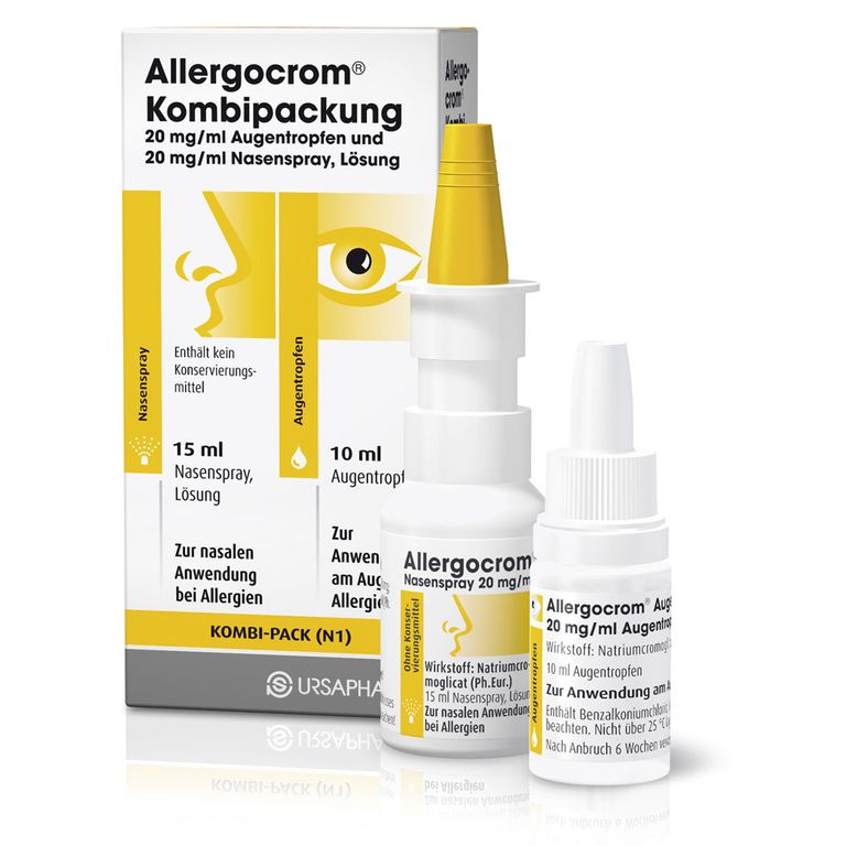 Allergocrom 10ml Augentropfen + 15ml Nasenspray 1 St - Shop Apotheke