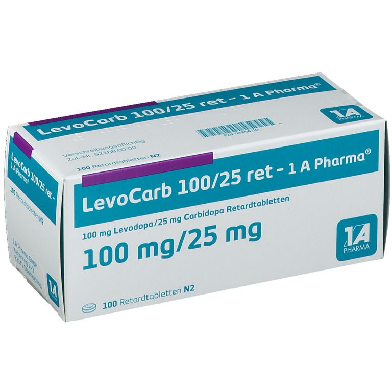 Levocarb 100/25 1A Pha 100 St mit dem E-Rezept kaufen - Shop Apotheke
