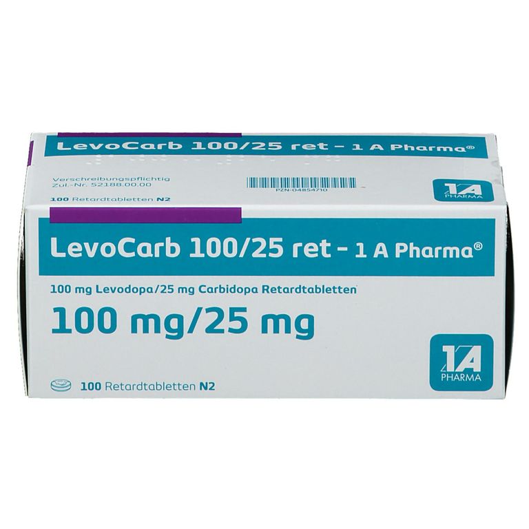 Levocarb 100/25 1A Pha 100 St mit dem E-Rezept kaufen - Shop Apotheke