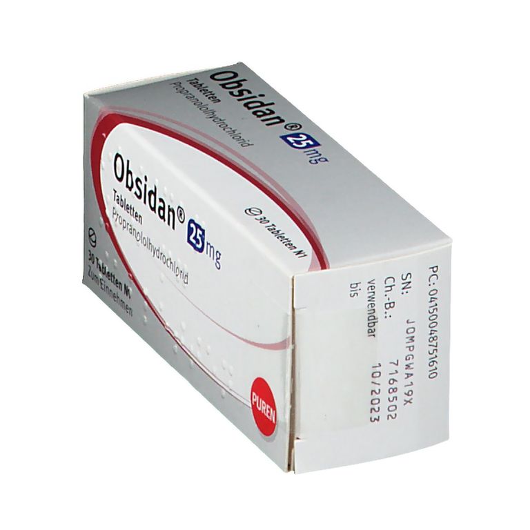 Obsidan® 25 mg 30 St mit dem E-Rezept kaufen - Shop Apotheke