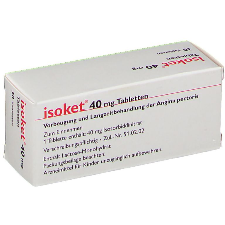 isoket® 40 mg 30 St mit dem E-Rezept kaufen - Shop Apotheke