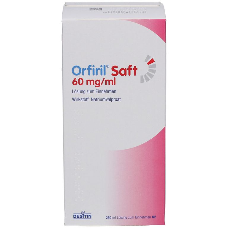 Orfiril® Saft 60 mg/ml 250 ml mit dem E-Rezept kaufen - Shop Apotheke