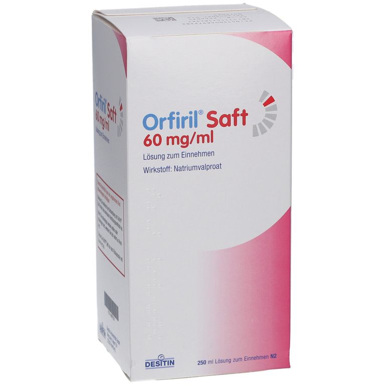 Orfiril® Saft 60 mg/ml 250 ml mit dem E-Rezept kaufen - Shop Apotheke