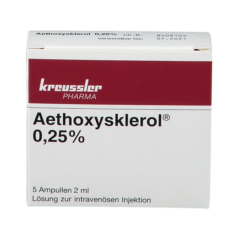 Aethoxysklerol® 0,25 % 5x2 ml mit dem E-Rezept kaufen - Shop Apotheke