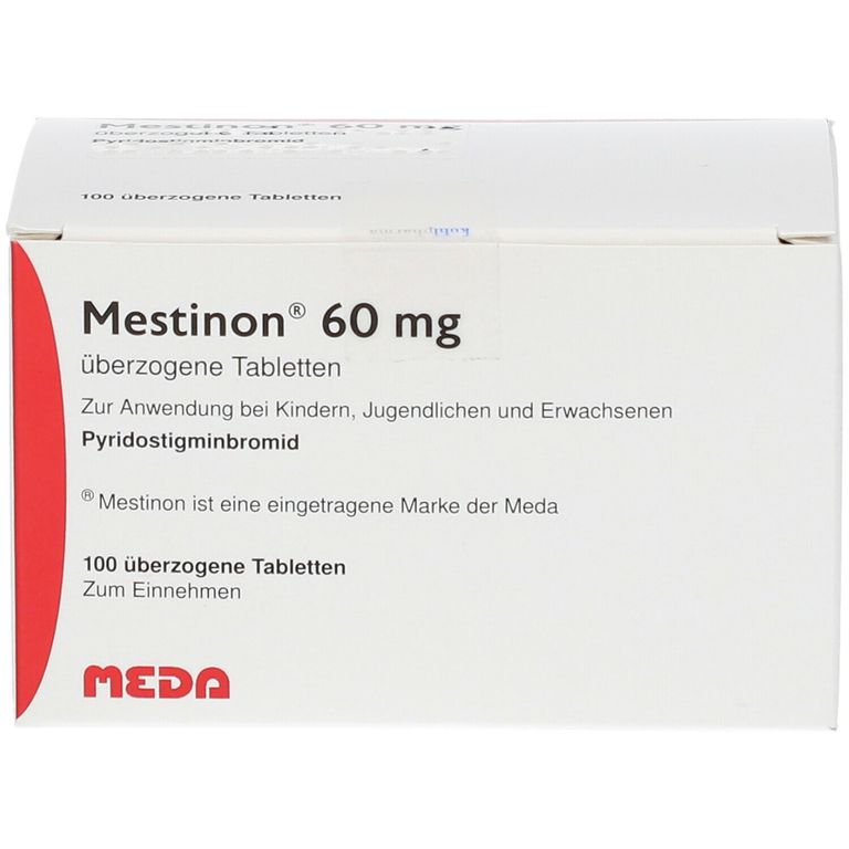 MESTINON 60 mg überzogene Tabletten 100 St mit dem E-Rezept kaufen ...