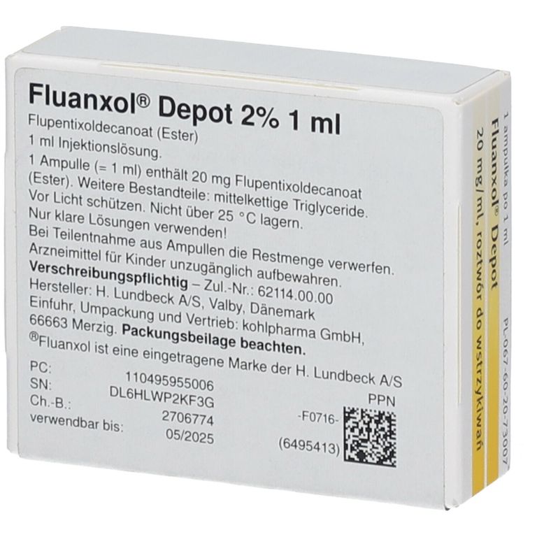 FLUANXOL Depot 2% Injektionslösung 1x1 ml mit dem E-Rezept kaufen ...