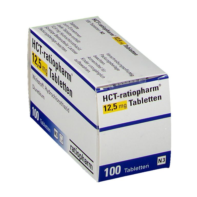 HCT-ratiopharm® 12,5 mg 100 St mit dem E-Rezept kaufen - Shop Apotheke