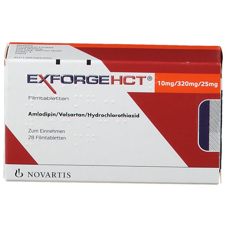 Exforge® HCT 10 mg/320 mg /25 mg 28 St mit dem E-Rezept kaufen - Shop ...