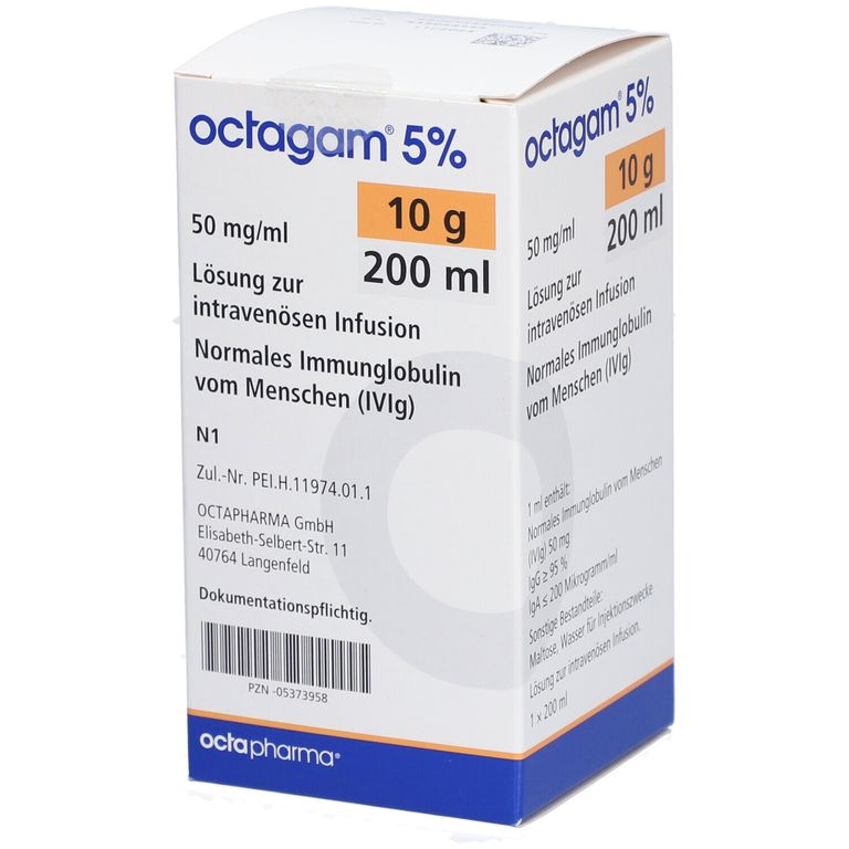 octagam® 5 % 200 ml mit dem E-Rezept kaufen - Shop Apotheke