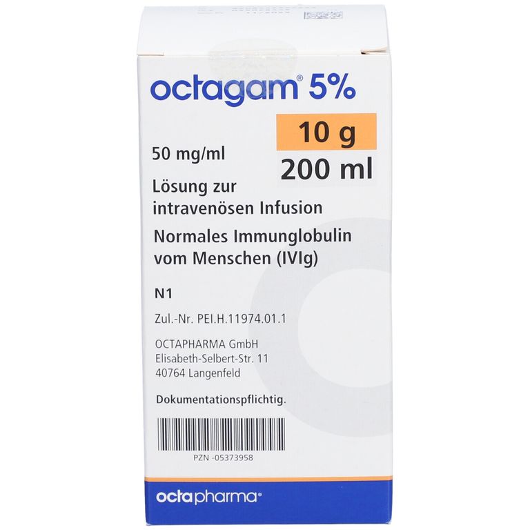 octagam® 5 % 200 ml mit dem E-Rezept kaufen - Shop Apotheke