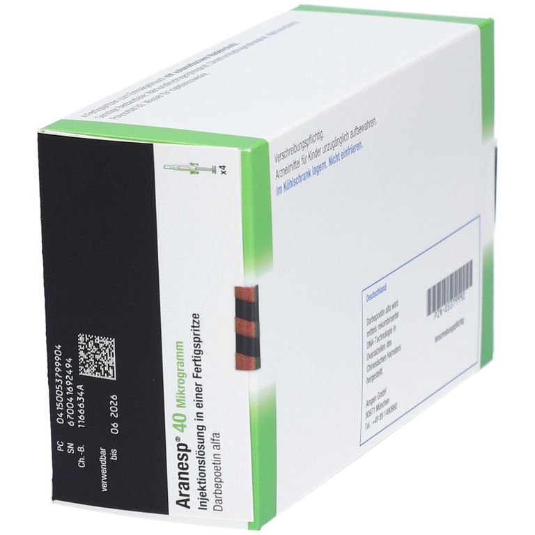 Aranesp® 40 µg 4 St mit dem E-Rezept kaufen - Shop Apotheke