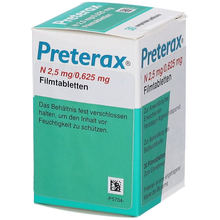 Preterax N 2,5 mg/0,625 mg 30 St mit dem E-Rezept kaufen - Shop Apotheke