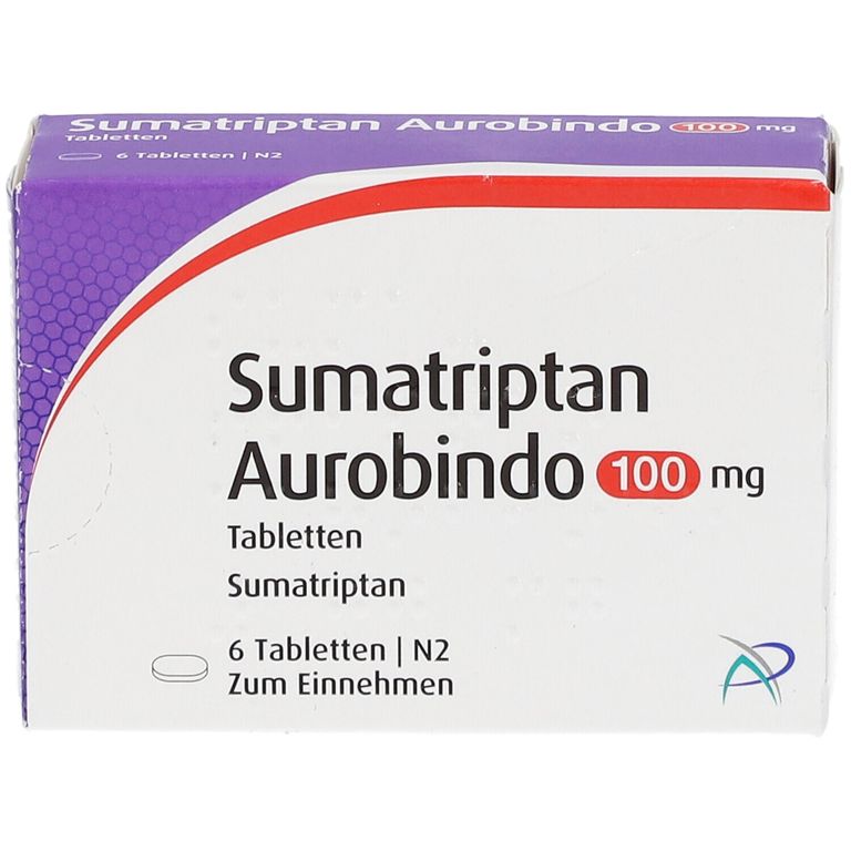 Sumatriptan Aurobindo 100 mg 6 St mit dem E-Rezept kaufen - Shop Apotheke