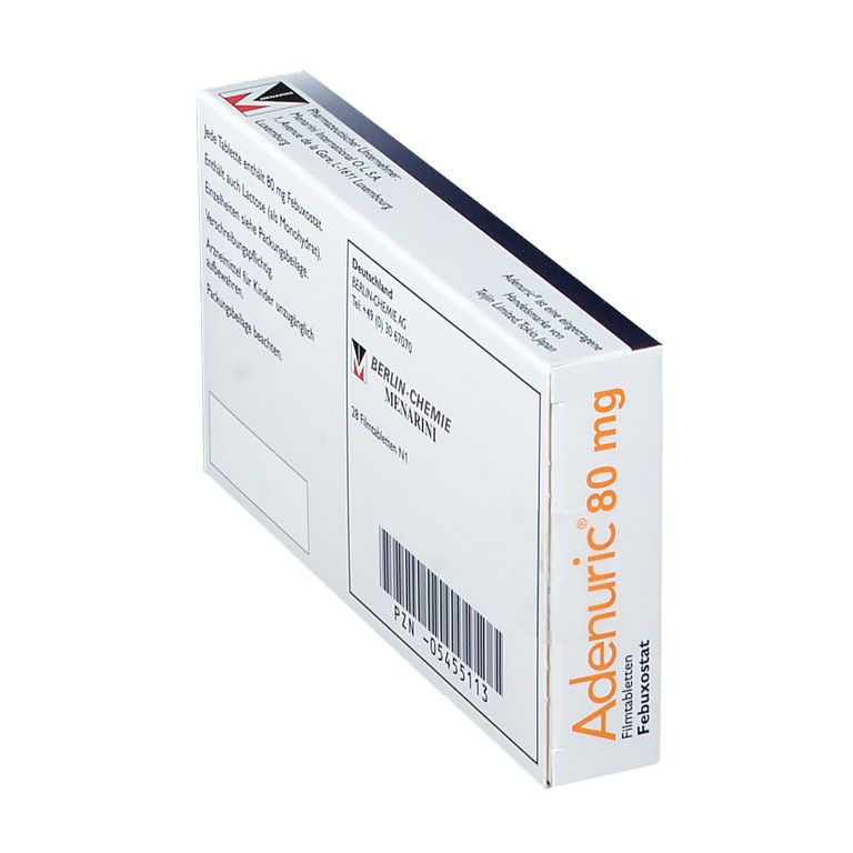 Adenuric® 80 mg 28 St mit dem E-Rezept kaufen - Shop Apotheke