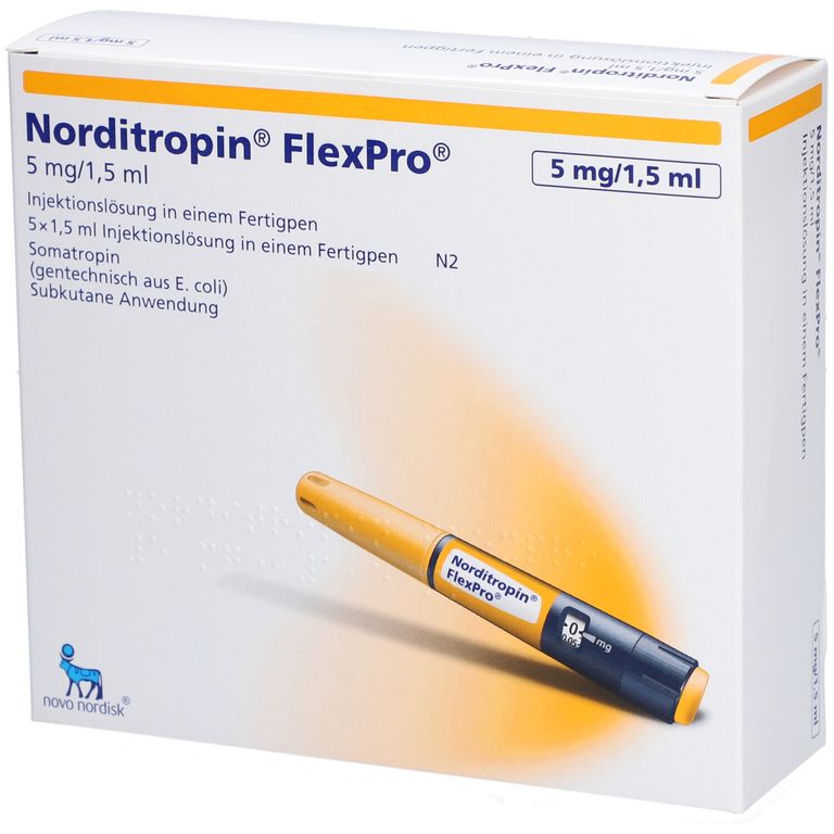 Norditropin® FlexPro® 5 mg/1,5 ml 5x1,5 ml mit dem E-Rezept kaufen - Shop Apotheke