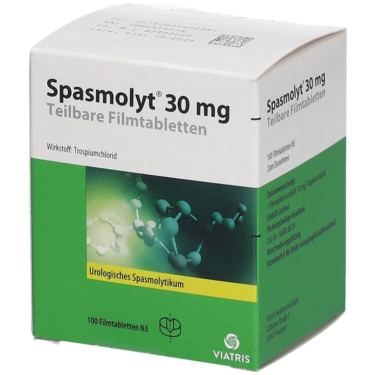 Spasmolyt® 30 mg 100 St mit dem E-Rezept kaufen - Shop Apotheke