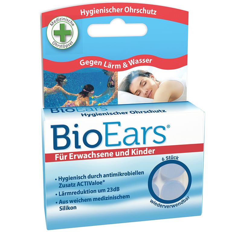 BIOEARS® Silikon Ohrstöpsel 6 St - Shop Apotheke