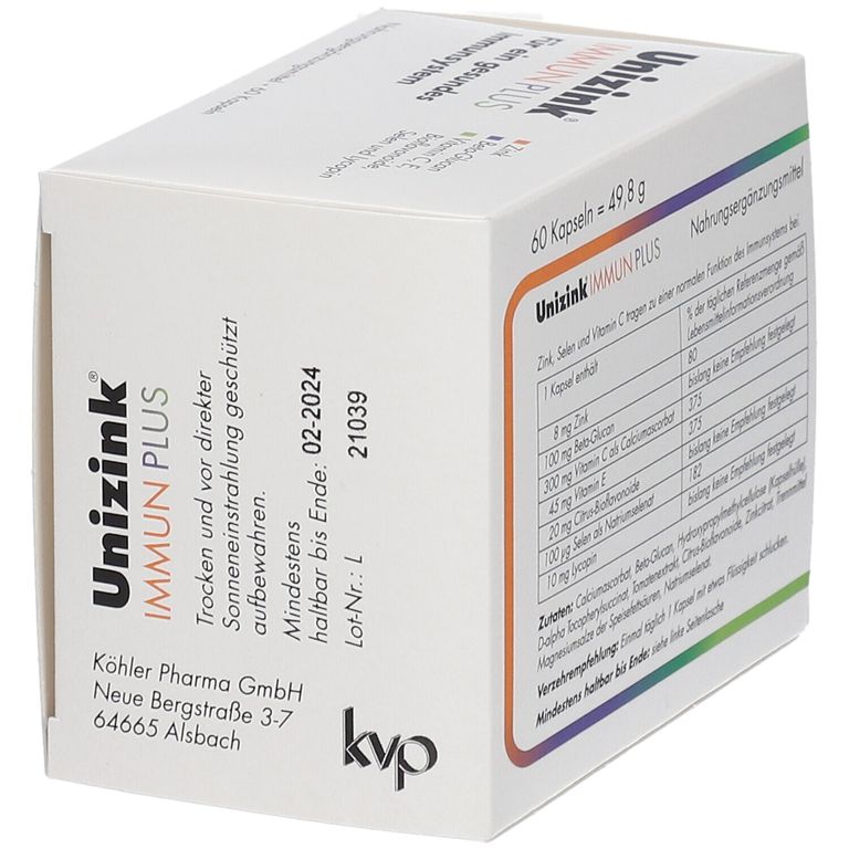 Unizink® IMMUN PLUS Kapseln 1x60 St - Shop Apotheke