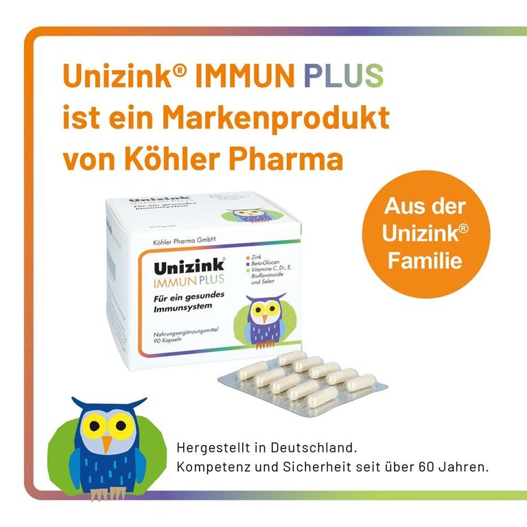 Unizink® IMMUN PLUS Kapseln 1x90 St - Shop Apotheke
