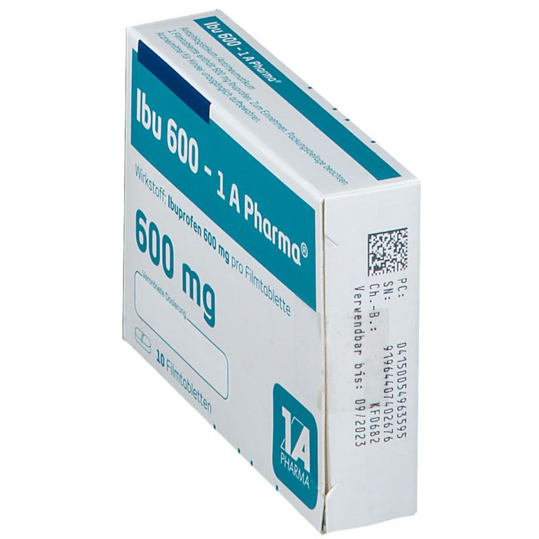 Ibu 600 1A Pharma® 10 St mit dem E-Rezept kaufen - Shop Apotheke