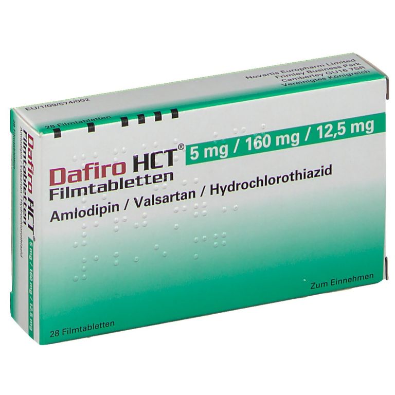 Dafiro HCT® 5 mg/160 mg/12,5 mg 28 St mit dem E-Rezept kaufen - Shop ...