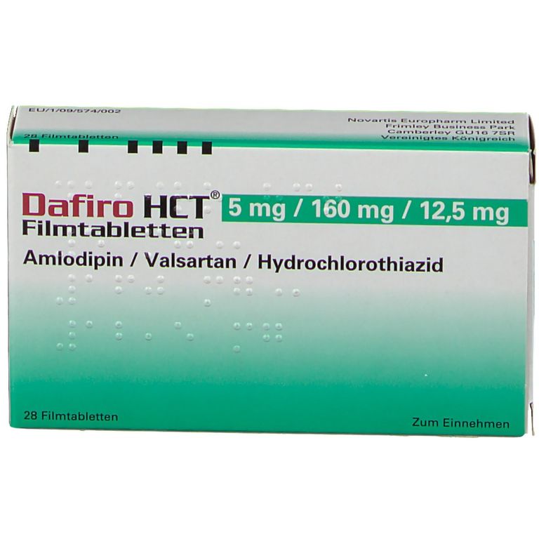 Dafiro HCT® 5 mg/160 mg/12,5 mg 28 St mit dem E-Rezept kaufen - Shop ...