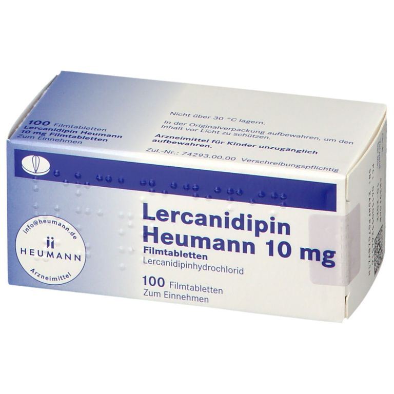 Lercanidipin Heumann 10 mg 100 St mit dem E-Rezept kaufen - Shop Apotheke