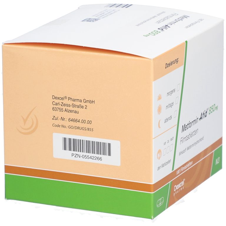 Metformin Atid® 850 mg 180 St mit dem E-Rezept kaufen - Shop Apotheke