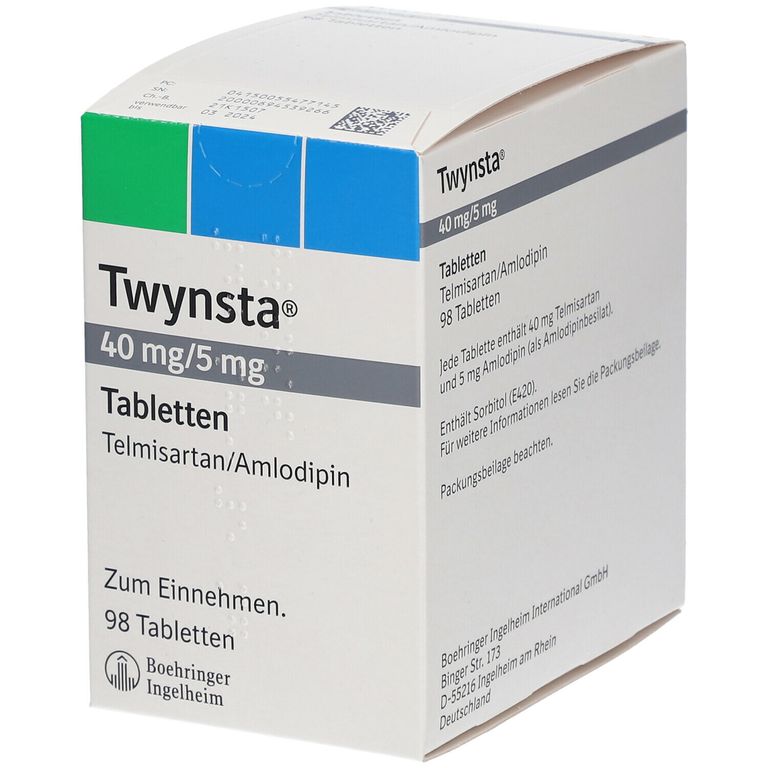 Twynsta® 40 mg/5 mg 98 St mit dem E-Rezept kaufen - Shop Apotheke