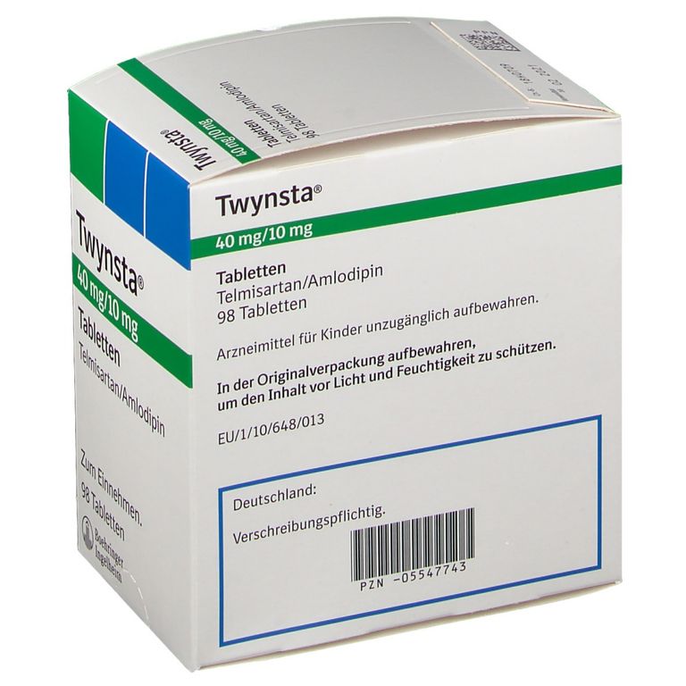 Twynsta® 40 mg/10 mg 98 St mit dem E-Rezept kaufen - Shop Apotheke