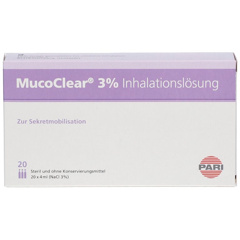 MucoClear® 3% Inhalationslösung 20x4 ml - Shop Apotheke