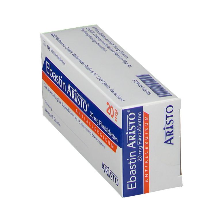 Ebastin Aristo® 20 mg 50 St mit dem E-Rezept kaufen - Shop Apotheke