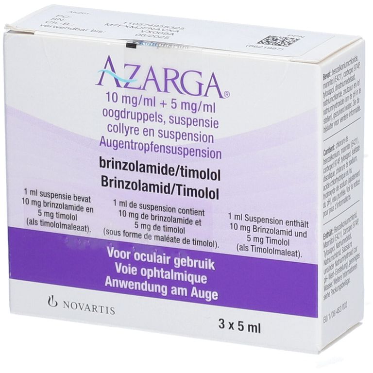 Azarga 10 mg/ml + 5 mg/ml 3x5 ml mit dem E-Rezept kaufen - Shop Apotheke
