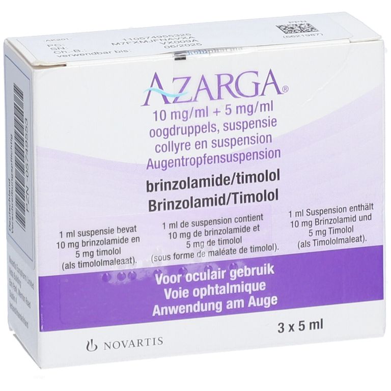 Azarga 10 mg/ml + 5 mg/ml 3x5 ml mit dem E-Rezept kaufen - Shop Apotheke
