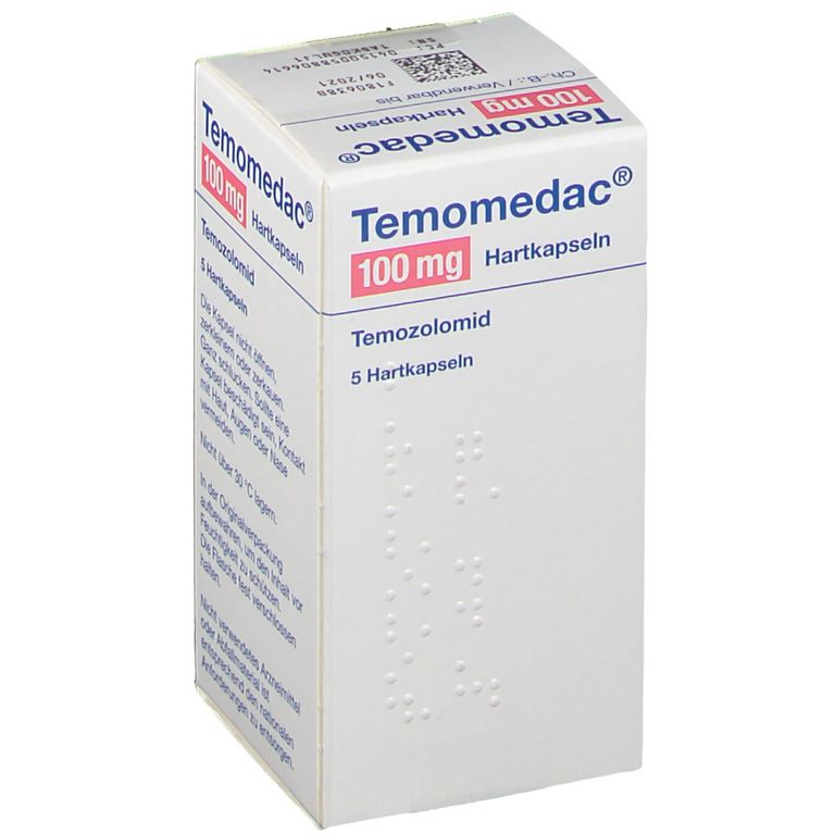 Temomedac® 100 mg 5 St mit dem E-Rezept kaufen - Shop Apotheke