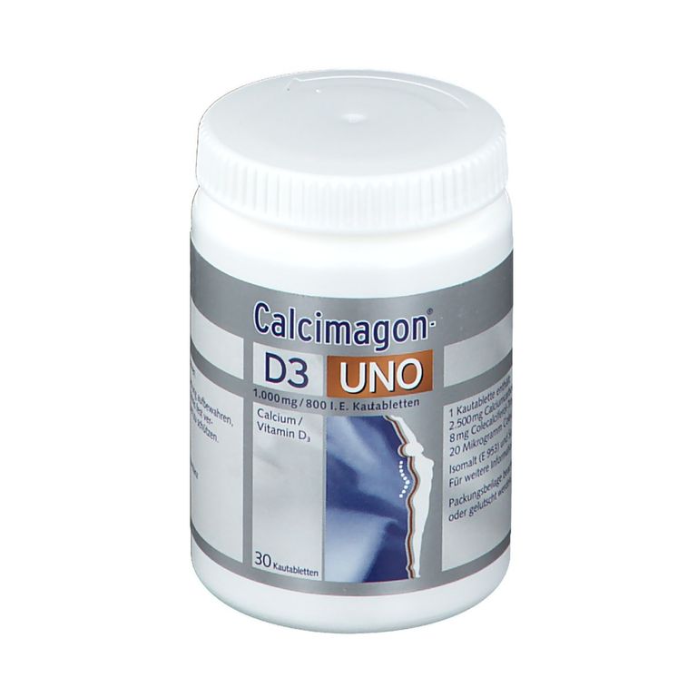 Calcimagon® D3 UNO 1000 mg/ 800 I.E. Kautabletten 30 St - Shop Apotheke