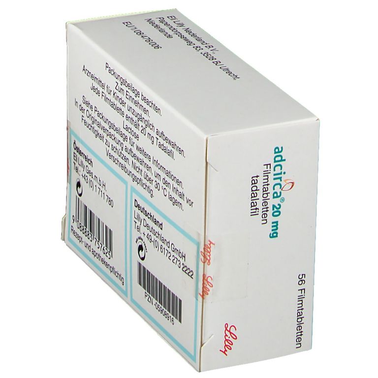 adcirca® 20 mg 56 St mit dem E-Rezept kaufen - Shop Apotheke