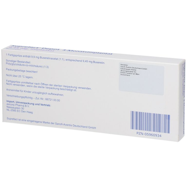 Suprefact® Depot 3-Monatsimplantat 1 St mit dem E-Rezept kaufen - Shop ...