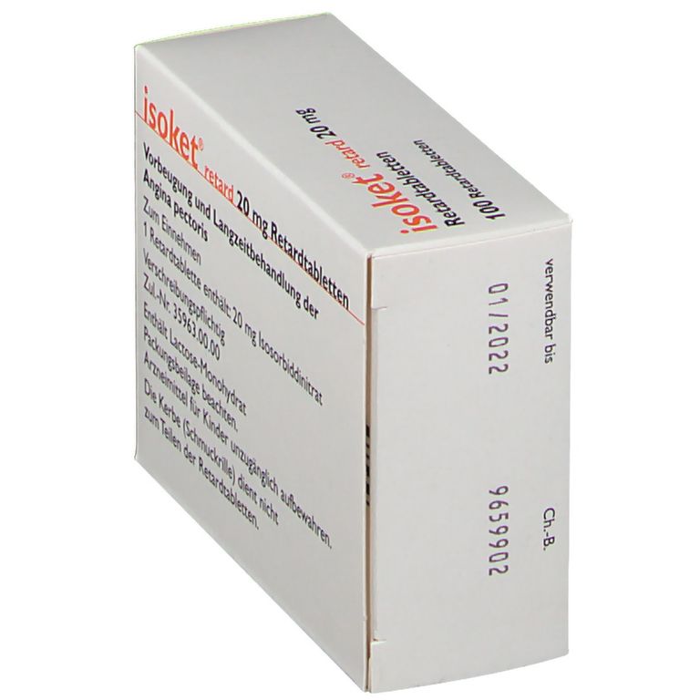 isoket® retard 20 mg 100 St mit dem E-Rezept kaufen - Shop Apotheke
