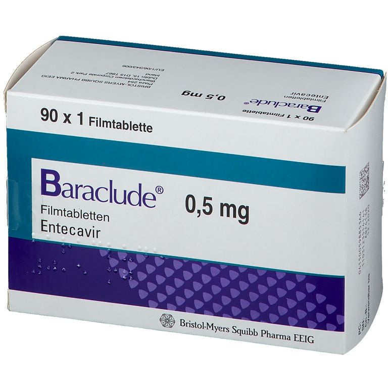 Baraclude® 0,5 mg 90 St mit dem E-Rezept kaufen - Shop Apotheke