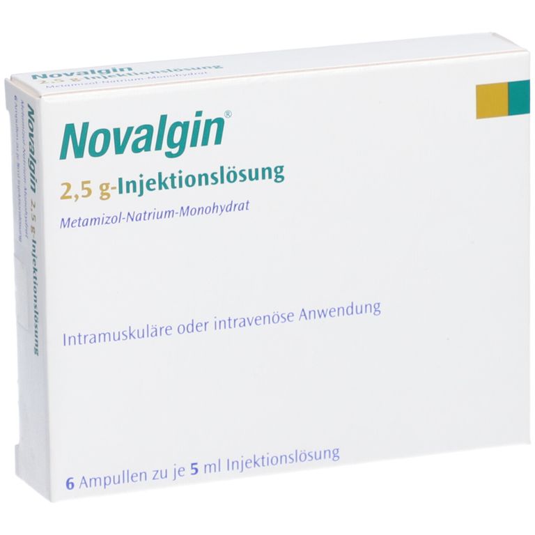 Novalgin® 2.5GIloAmpullen 6x5 ml mit dem E-Rezept kaufen - Shop Apotheke