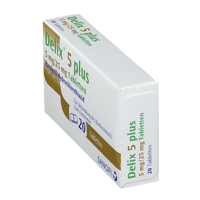 Delix® 5 mg plus Tabletten 20 St mit dem E-Rezept kaufen - Shop Apotheke