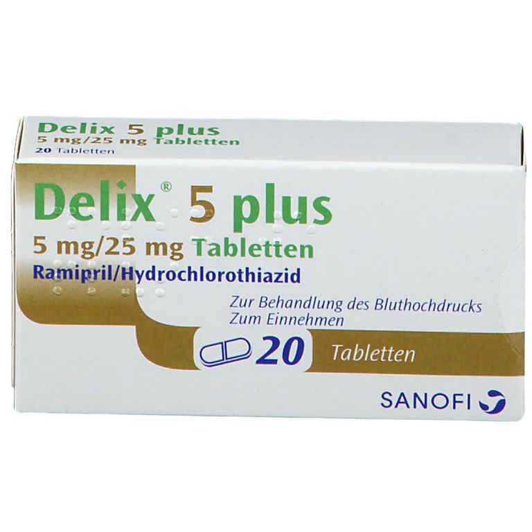 Delix® 5 mg plus Tabletten 20 St mit dem E-Rezept kaufen - Shop Apotheke